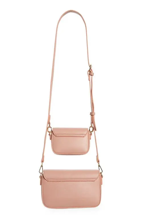 MALI + LILI 2-piece Vegan Leather Crossbody Bag - Blush