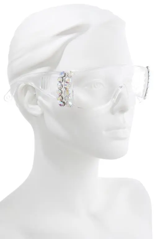 RAD + REFINED Crystal Embellished Shield Glasses