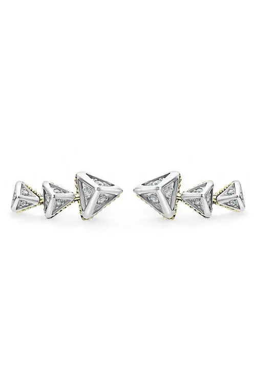 Lagos Graduated Pyramid Ear Crawlers - Diamond