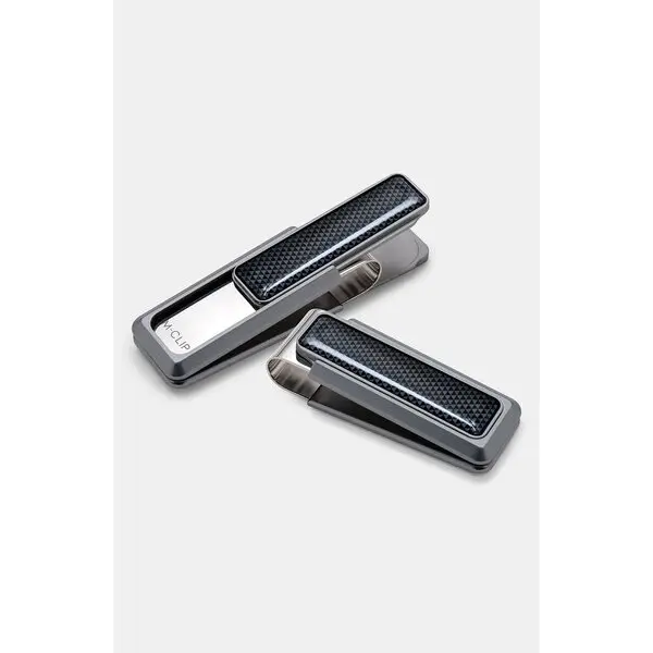 M-Clip® Ultralight Money Clip - Silver/black