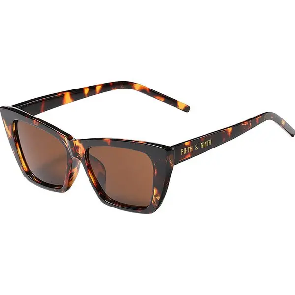 FIFTH & NINTH Ainsley 68mm Cat Eye Sunglasses - Torte/brown