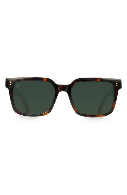 Raen West Square Sunglasses - Kola Tortoise/green Polar