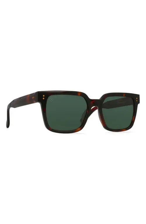 Raen West Square Sunglasses - Kola Tortoise/green Polar