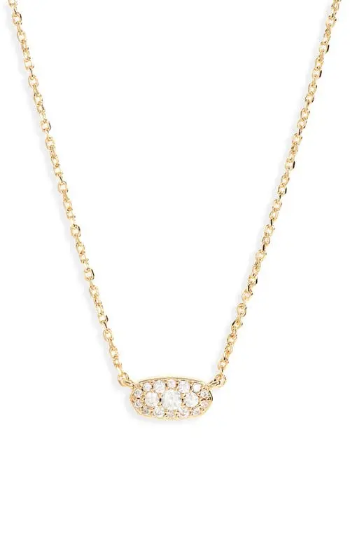 Kendra Scott Grayson Crystal Pendant Necklace - Gold