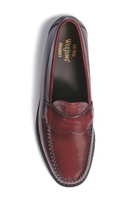 G.H.Bass Logan Leather Penny Loafer - Wine | Editorialist display picture 3