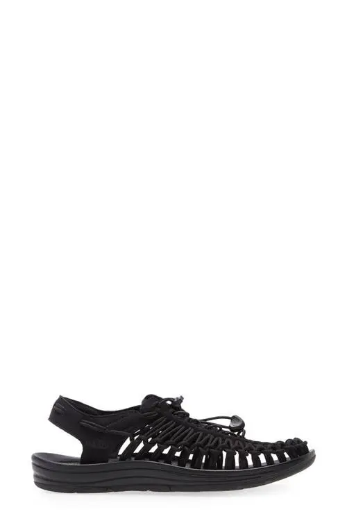 Keen Unek Two-cord Sandal - Black/black