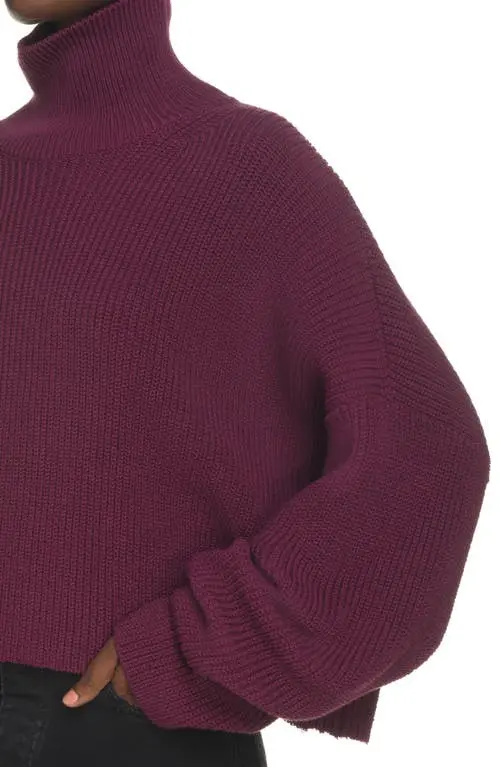 Balenciaga Crop Mock Neck Sweater