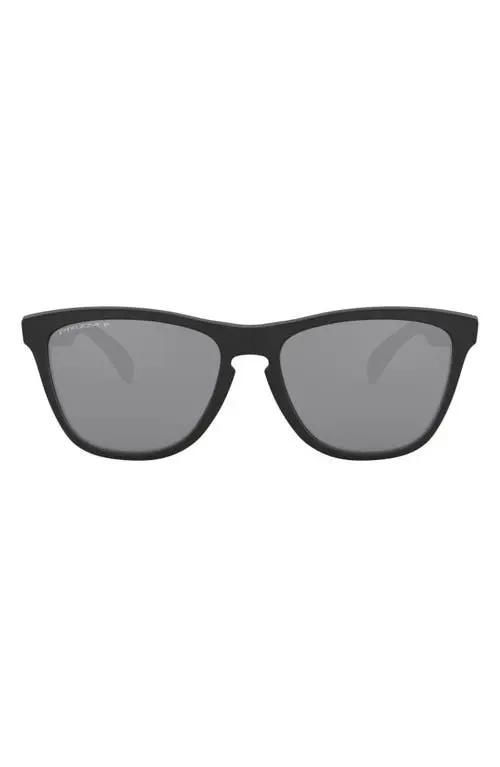 Oakley 55mm Polarized Square Sunglasses - Matte Black/prizm Black