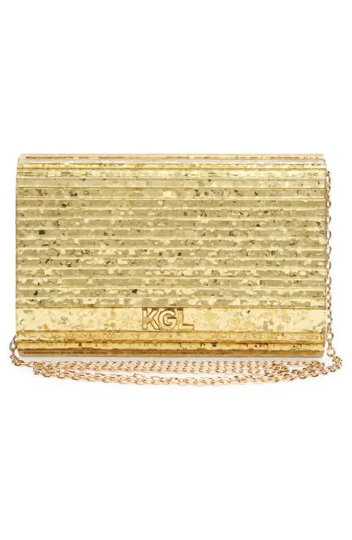 Kurt Geiger Party Eagle Drench Clutch - Gold