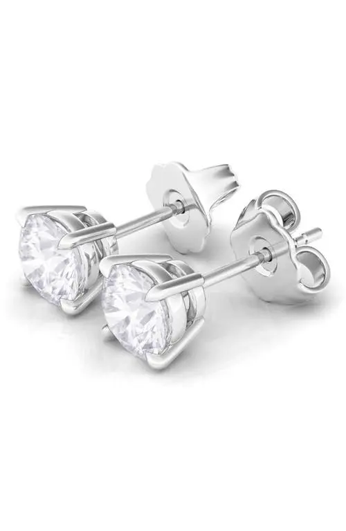 HAUTECARAT Round Lab-created Diamond Stud Earrings - 6.00 Ctw White Gold