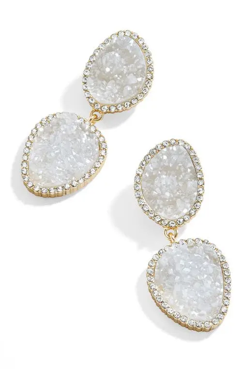 Baublebar Drusy Two Station Earrings - Periwinkle