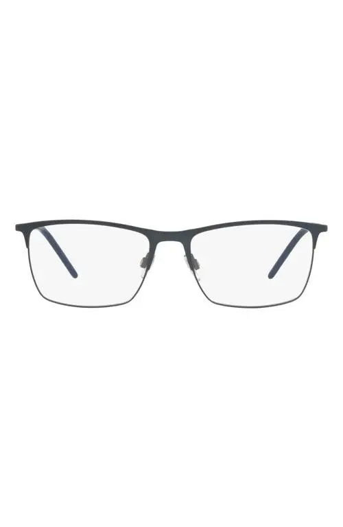 Dolce & Gabbana 57mm Rectangular Eyeglasses - Navy