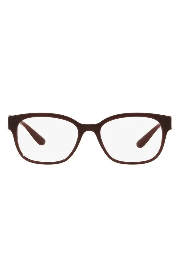 Dolce & Gabbana 52mm Rectangle Optical Glasses - Aubergine/ Demo Lens