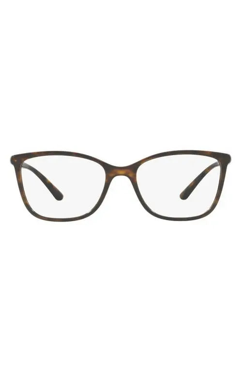 Dolce & Gabbana 52mm Rectangle Optical Glasses - Havana