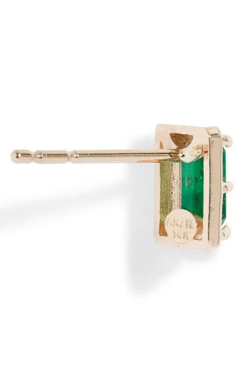 Anzie Dew Drop Melia Carré Emerald Stud Earrings