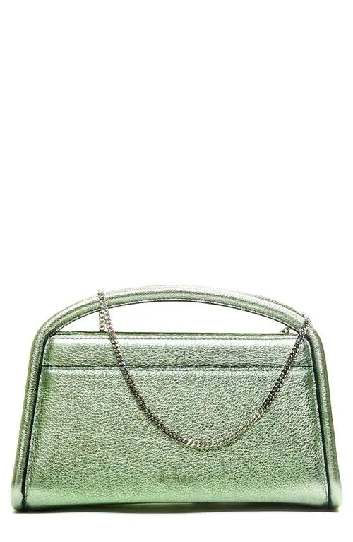 BEHNO Lex Mini Metallic Accordion Crossbody - Metallic Green