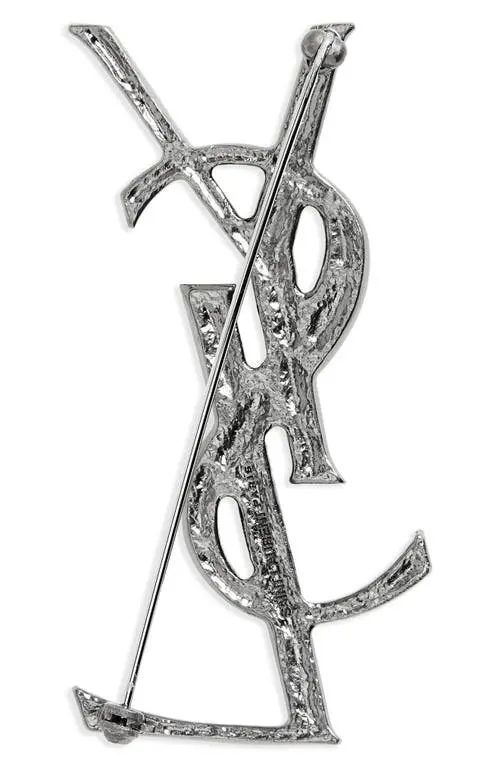 Saint Laurent Opyum Monogram Brooch