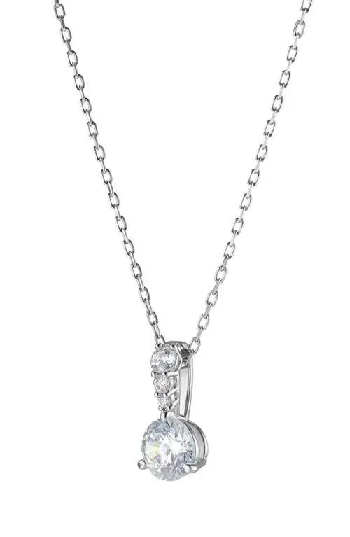 SWAROVSKI Stilla Cubic Zirconia Pendant Necklace - White
