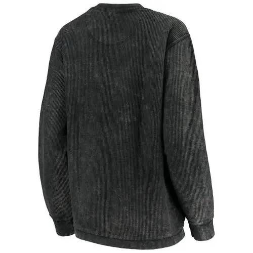 PRESSBOX Iowa Hawkeyes Comfy Cord Vintage Wash Basic Arch Pullover Sweatshirt