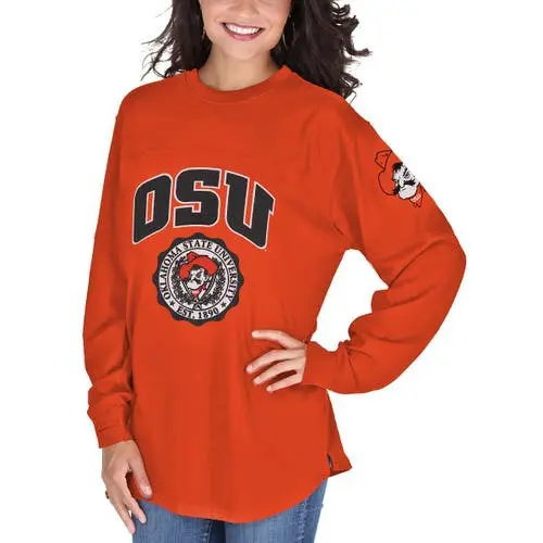 PRESSBOX Oklahoma State Cowboys Edith Long Sleeve T-shirt