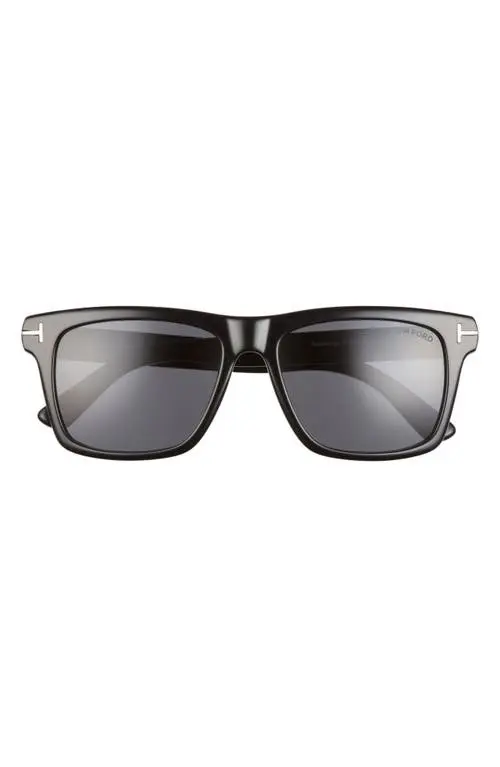 TOM FORD 56mm Square Sunglasses - Sblk/ Smk