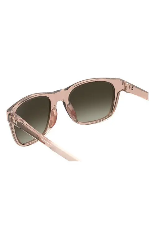 Under Armour 55mm Square Sunglasses - Cryspink/brown Gradient
