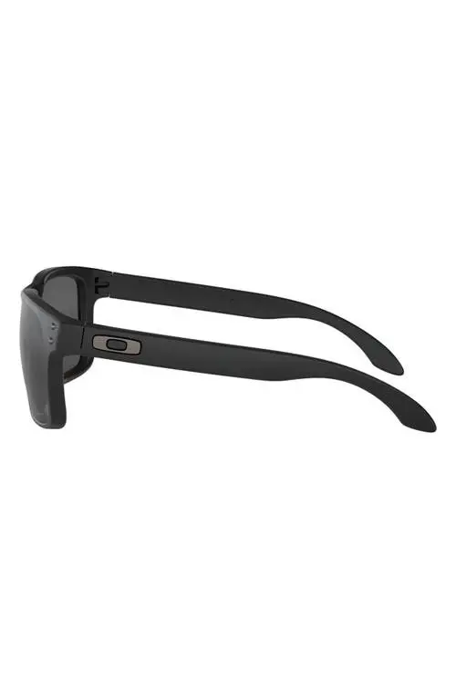 Oakley 56mm Polarized Rectangular Sunglasses - Black