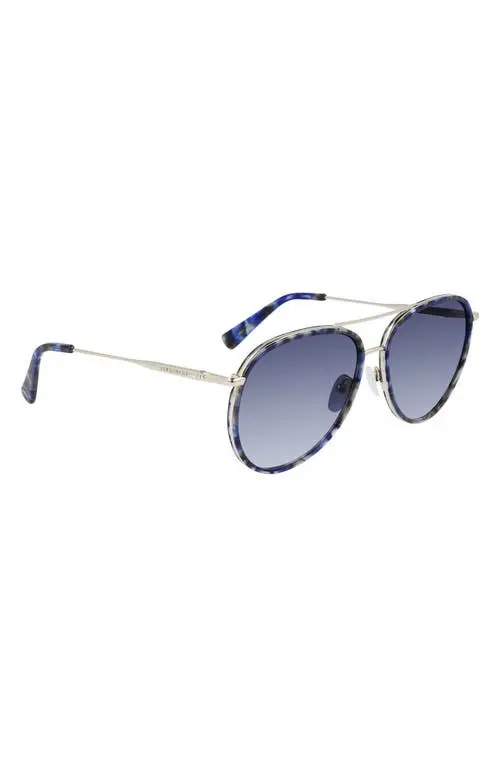 Longchamp Roseau Aviator Sunglasses