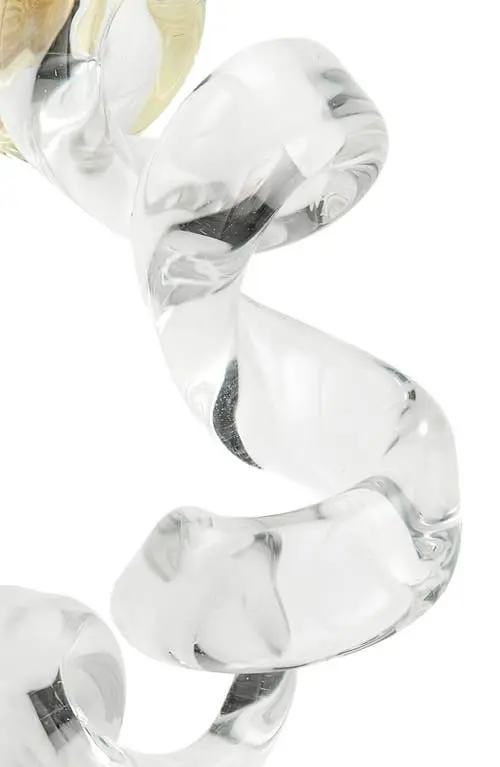 Bottega Veneta Coil Glass Hoop Earrings