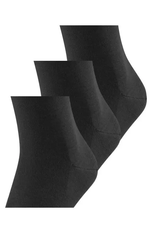 Falke Airport 3-pack Dress Socks - Black