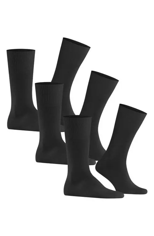 Falke Airport 3-pack Dress Socks - Black