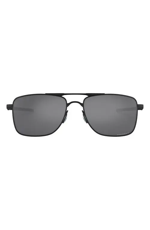Oakley Gauge 8 62mm Pilot Sunglasses - Matte Black/ Prizm Black