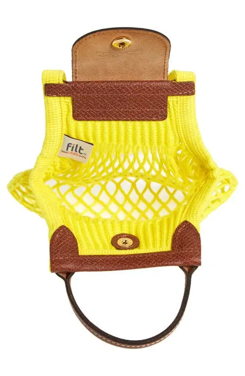 Longchamp Le Pliage Extra Small Filet Knit Shoulder Bag