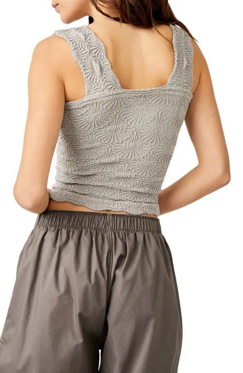 Free People Love Letter Floral Knit Camisole - Iron