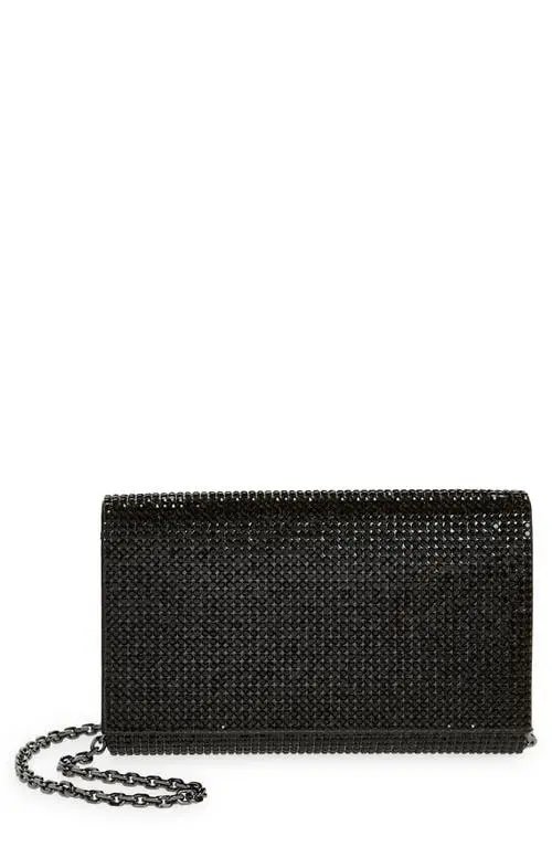 Judith Leiber Fizzy Beaded Clutch - Ebonized Jet