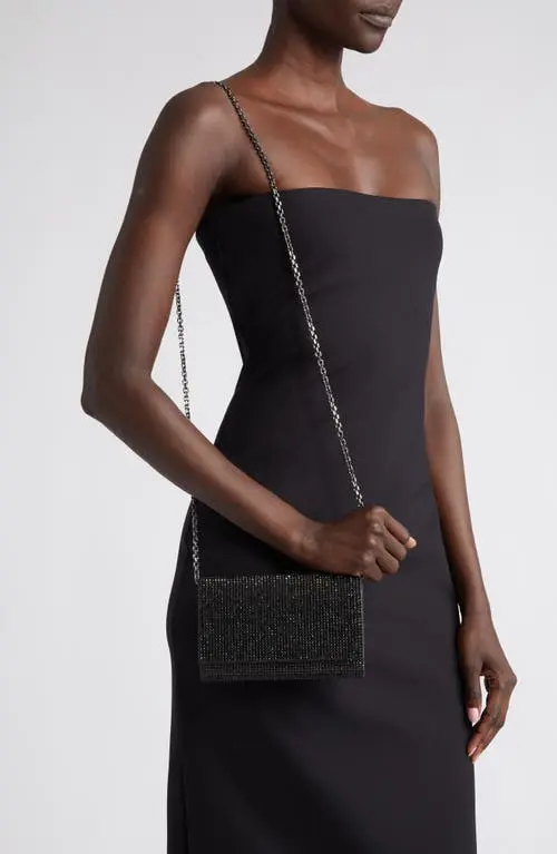 Judith Leiber Fizzy Beaded Clutch - Ebonized Jet
