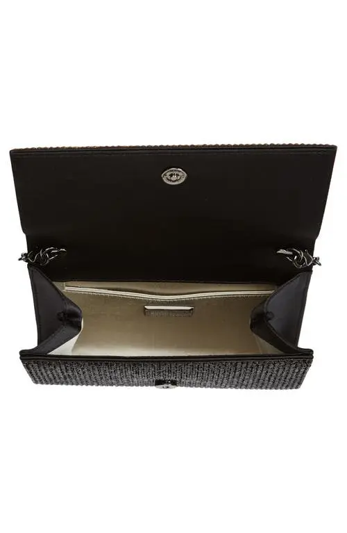Judith Leiber Fizzy Beaded Clutch - Ebonized Jet