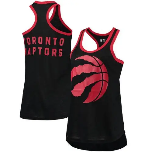 G-III SPORTS BY CARL BANKS Toronto Raptors Showdown Scoop-neck Racerback Tank Top - Black