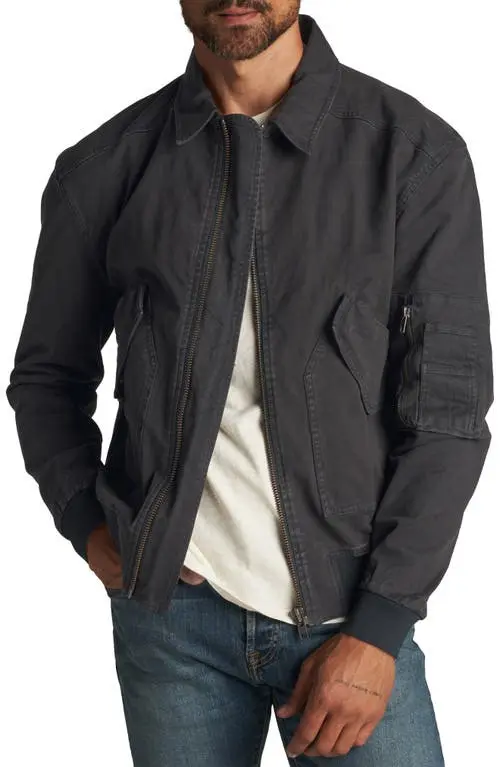 ROAN Dillon Twill Bomber Jacket - Faded Black