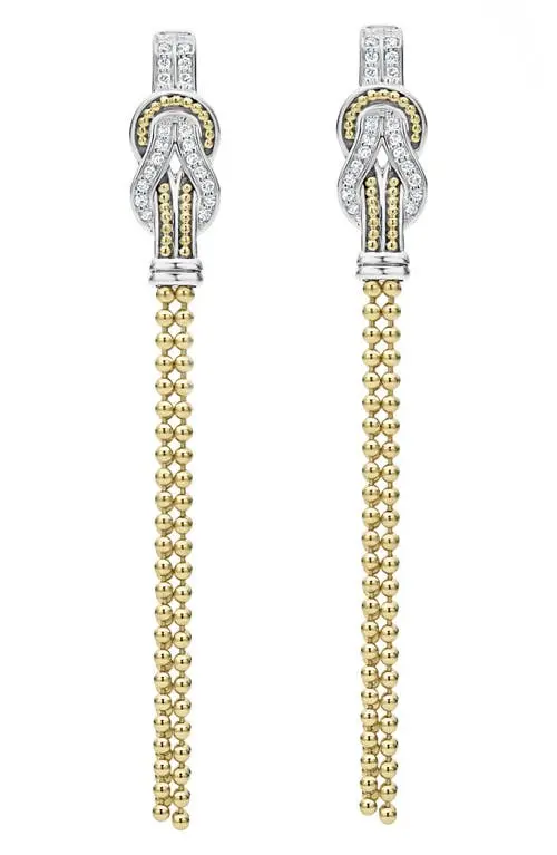 Lagos Newport Tasseled Drop Earrings With Pave - Diamond