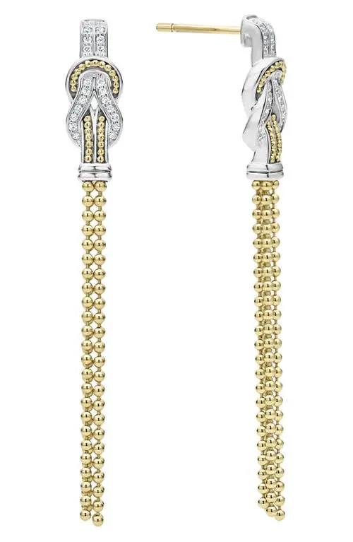 Lagos Newport Tasseled Drop Earrings With Pave - Diamond