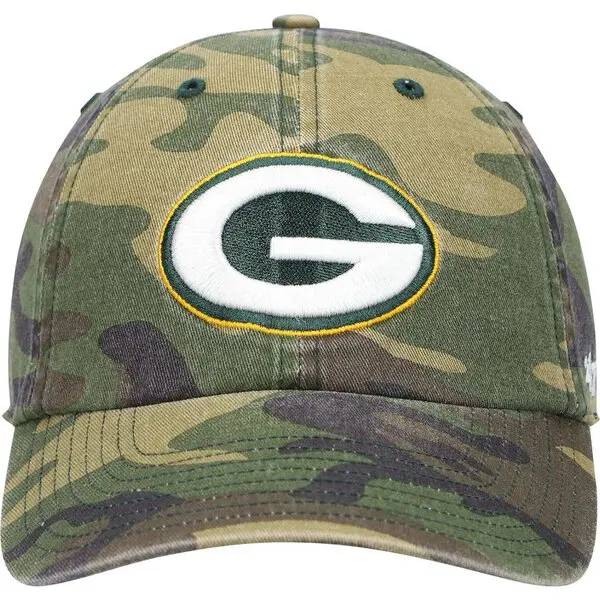 '47 Green Bay Packers Woodland Clean Up Adjustable Cap - Camo
