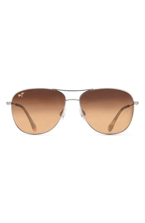 Maui Jim Cliff House 59mm Polarized Aviator Sunglasses - Gold