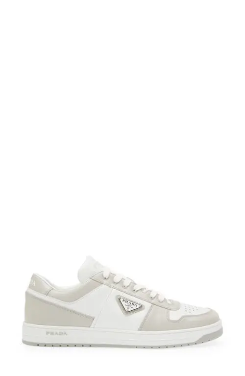 Prada Downtown Logo Low-top Sneakers - Bianco/cristallo