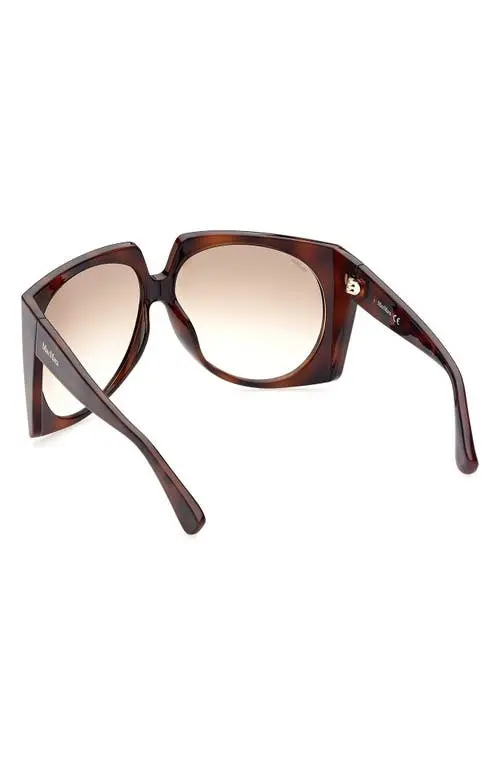 Max Mara 65mm Gradient Oversize Geometric Sunglasses  display picture 3