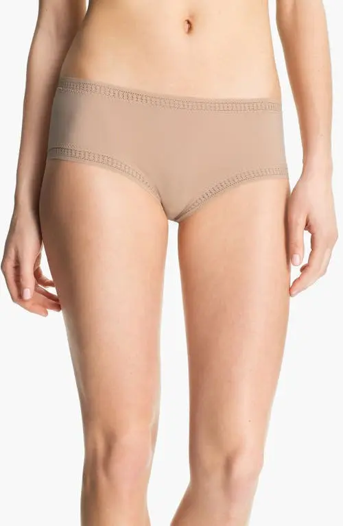 ON GOSSAMER Cabana' Cotton Boyshorts - Champagne