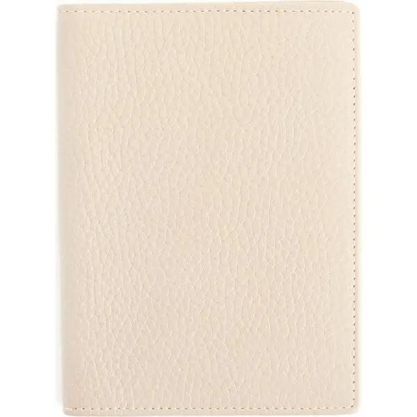 ROYCE NEW YORK Rfid Leather Passport Case - Taupe