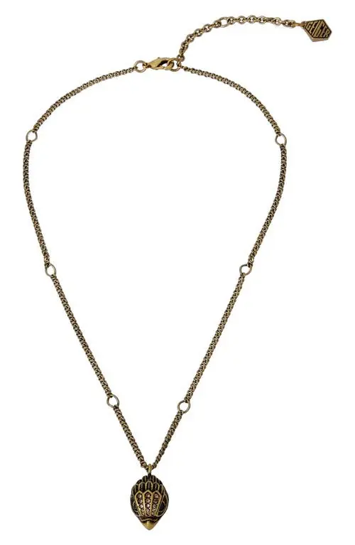 Kurt Geiger Eagle Pendant Necklace - Crystal Dorado