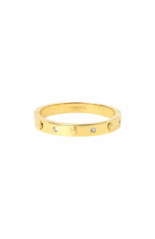 Kurt Geiger Crystal Hinge Bangle - Shiny Gold