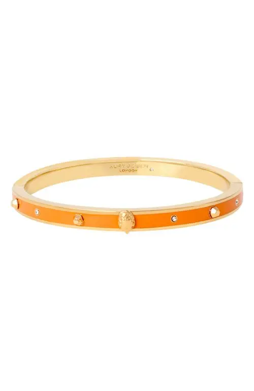 Kurt Geiger Thin Eagle Enamel Bangle - Orange